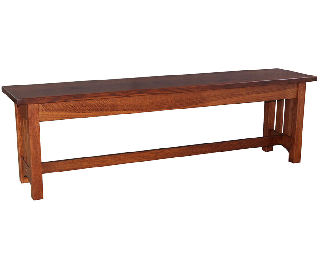 Wide Slat Mission Bench | Saugerties Furniture