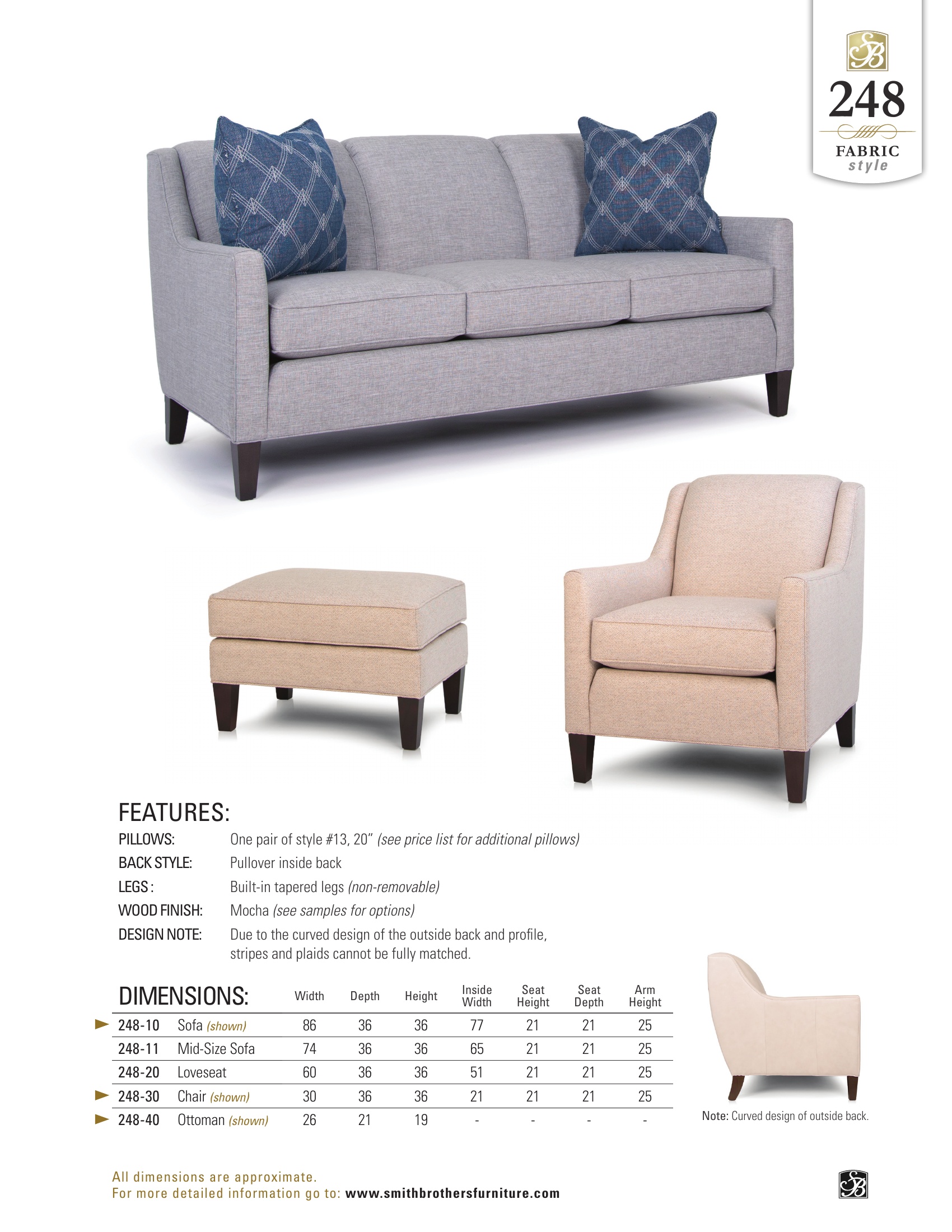 248 Sofa | Saugerties Furniture