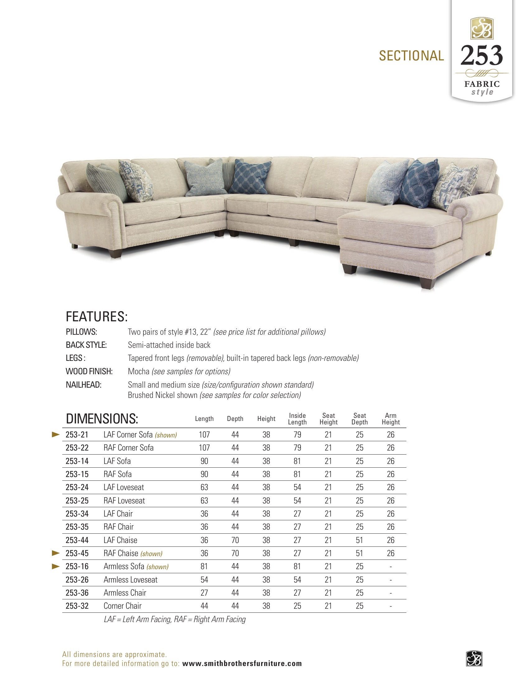 253 Sectional | Saugerties Furniture