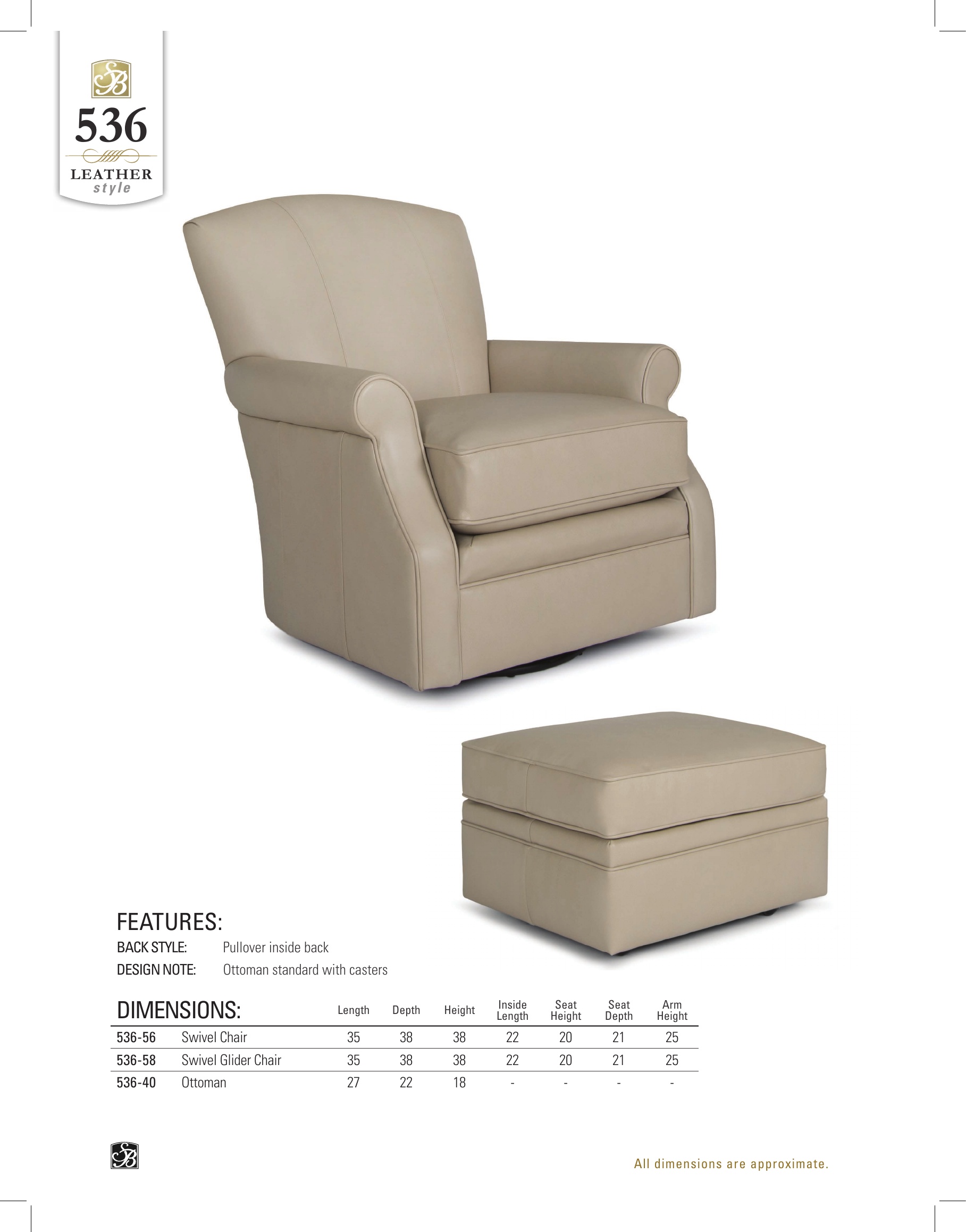 536 Swivel Chair | Saugerties Furniture